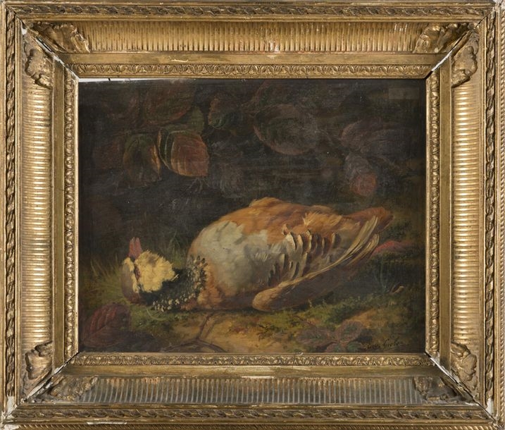 Anthelme-Eugene Grobon | Nature morte à la perdrix | MutualArt