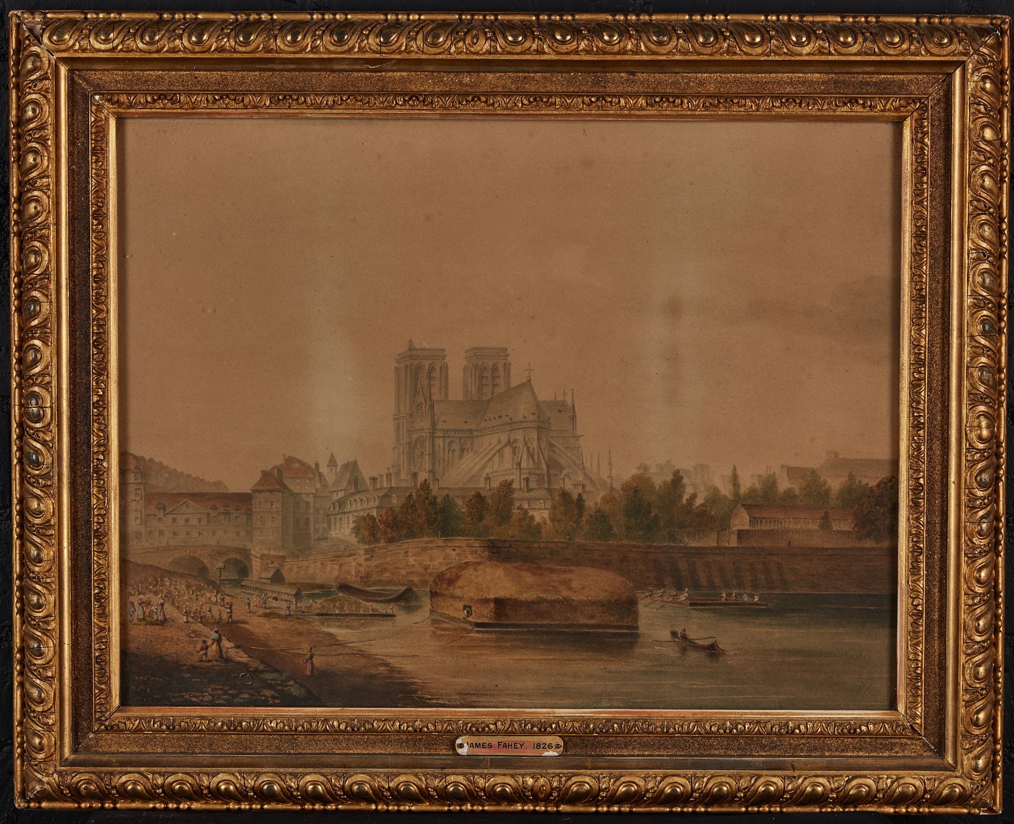 James Fahey | Cathedral of Notre Dame from the quai Saint Bernard ...