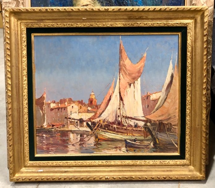 Tony Cardella | Le port de Saint-Tropez Panneau | MutualArt