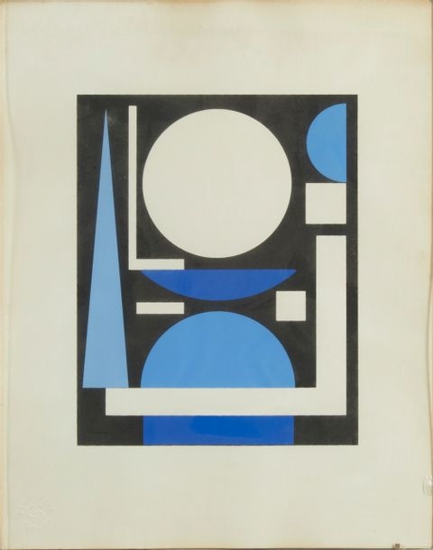 Auguste Herbin | Composition inspirée par la danse (1942) | MutualArt