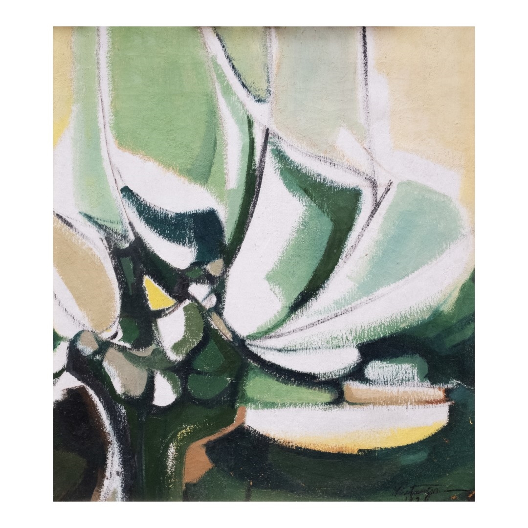 Charito Bitanga | Composition in Green (1982) | MutualArt