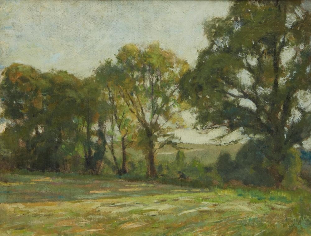 Edward E. Manwaring | Trees in an open landscape | MutualArt