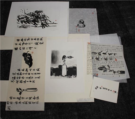Wang Gongyi | WANG GONGYI THREE DRAWINGS AND THREE PRINTS | MutualArt