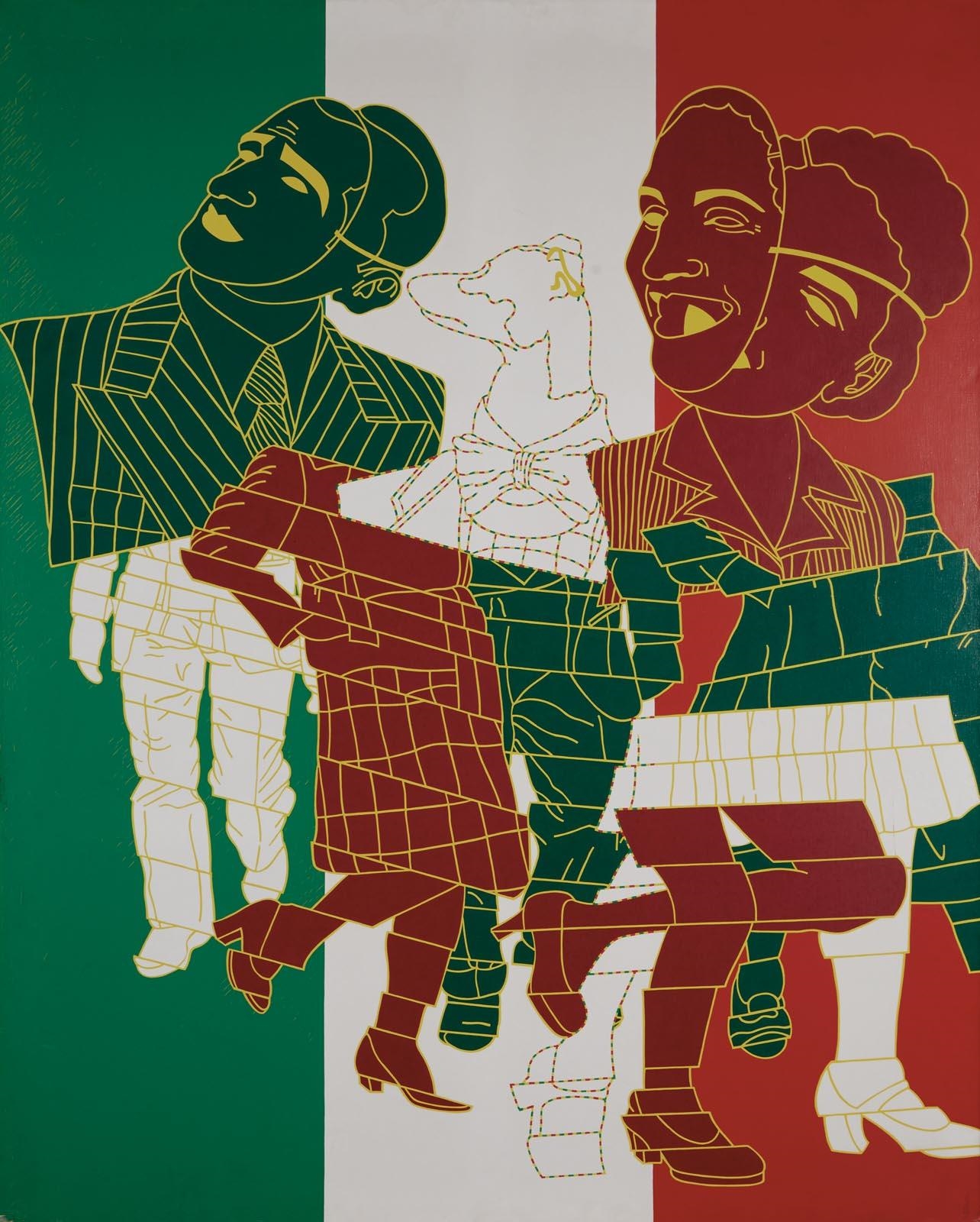 Fernandino Coloretti | Deux personnages au masque vénitien | MutualArt