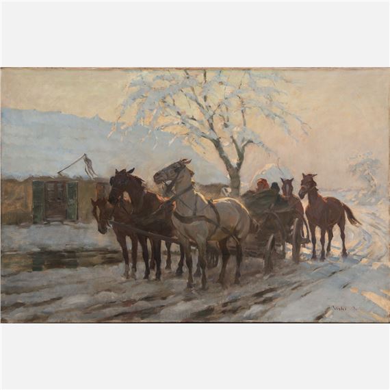 Janos Viski | coach in winter | MutualArt