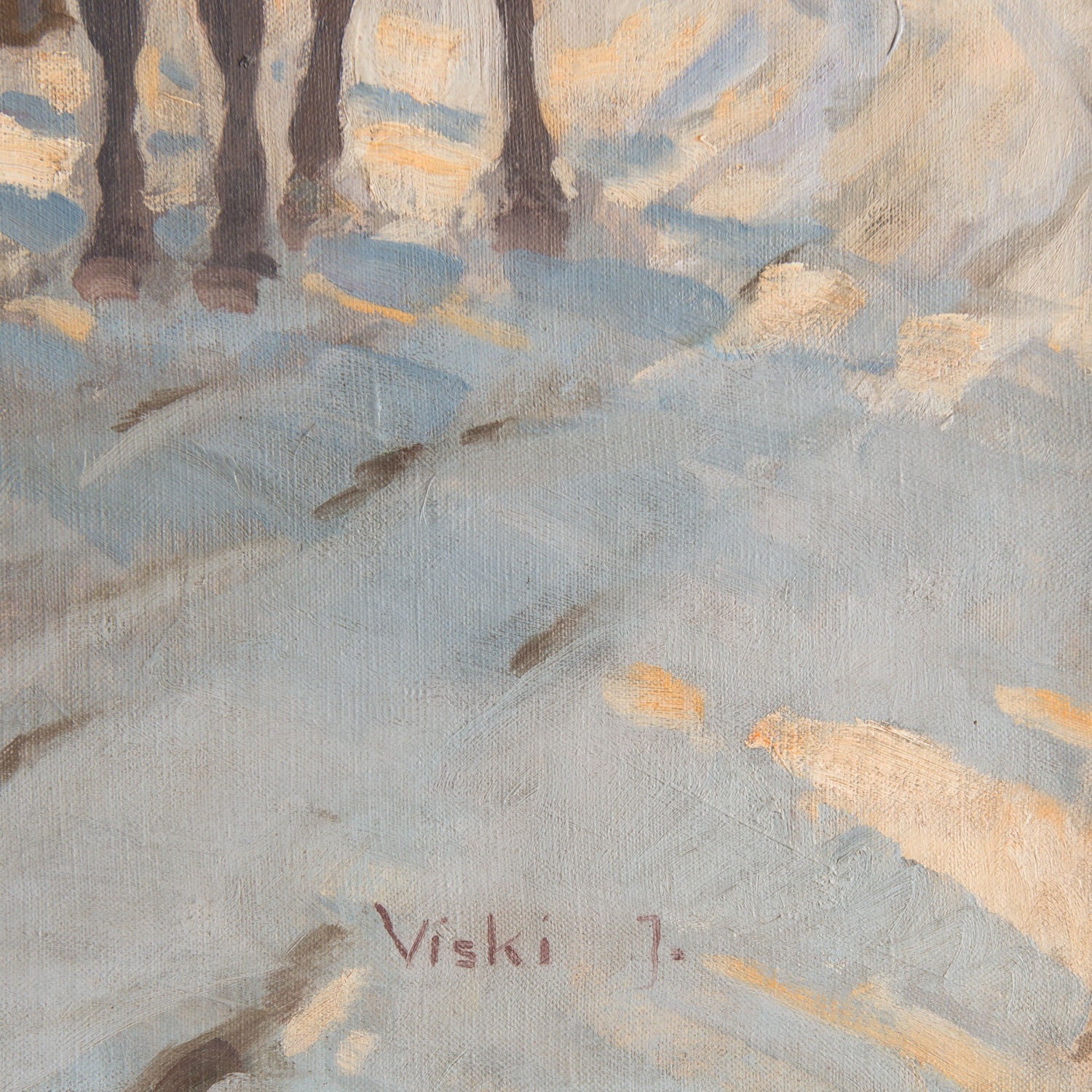 Janos Viski | coach in winter | MutualArt