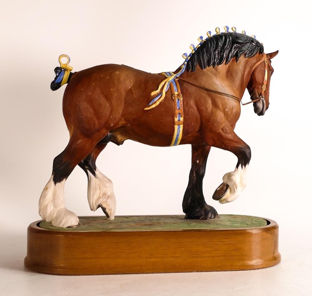 Doris Lindner | Royal Worcester horse limited edition figure of a Shire ...