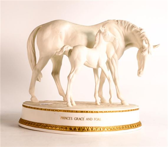 Doris Lindner | A Royal Worcester horse model of 'Prince's Grace and ...