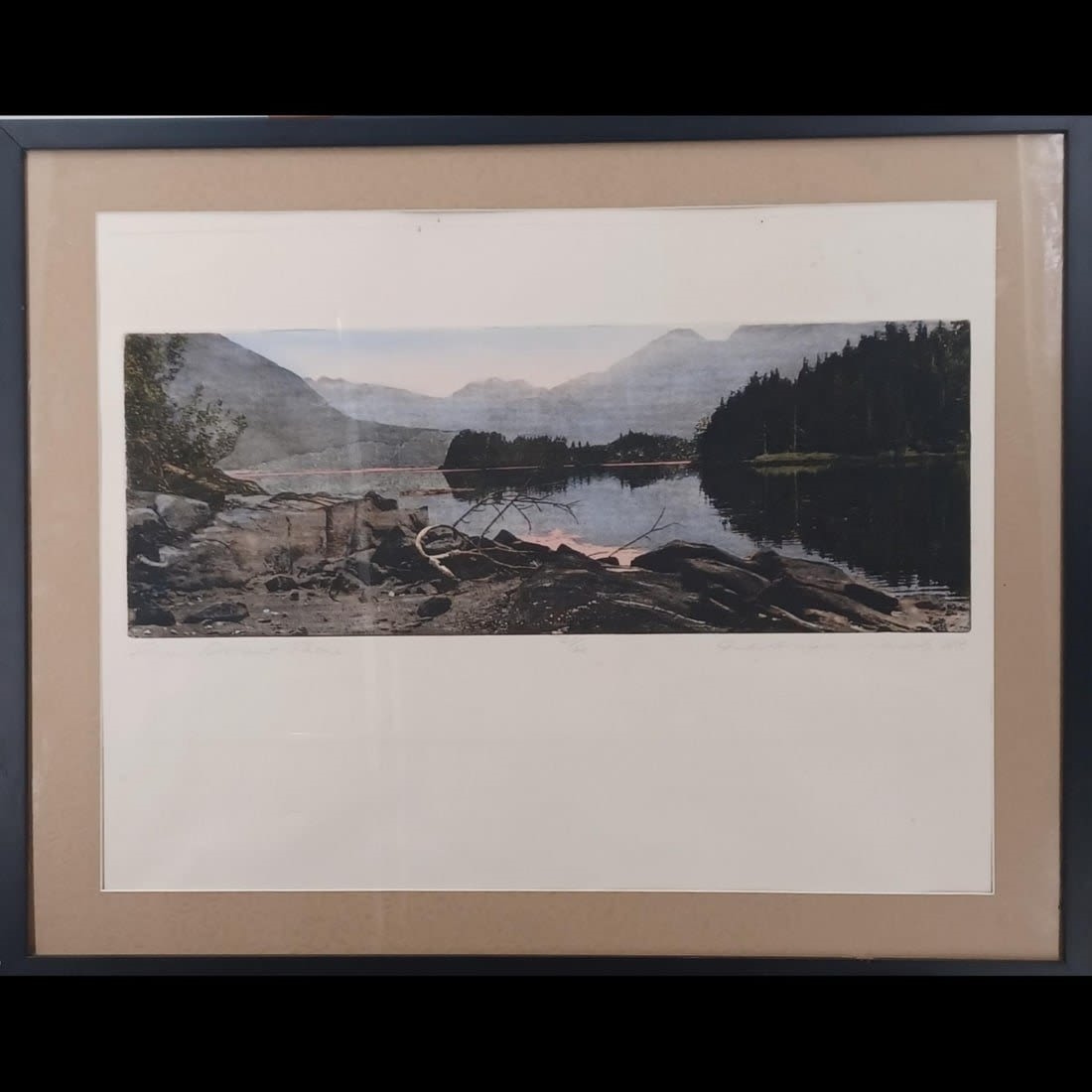George Raab | George Raab Large Canadian Wilderness Landscape Etching ...