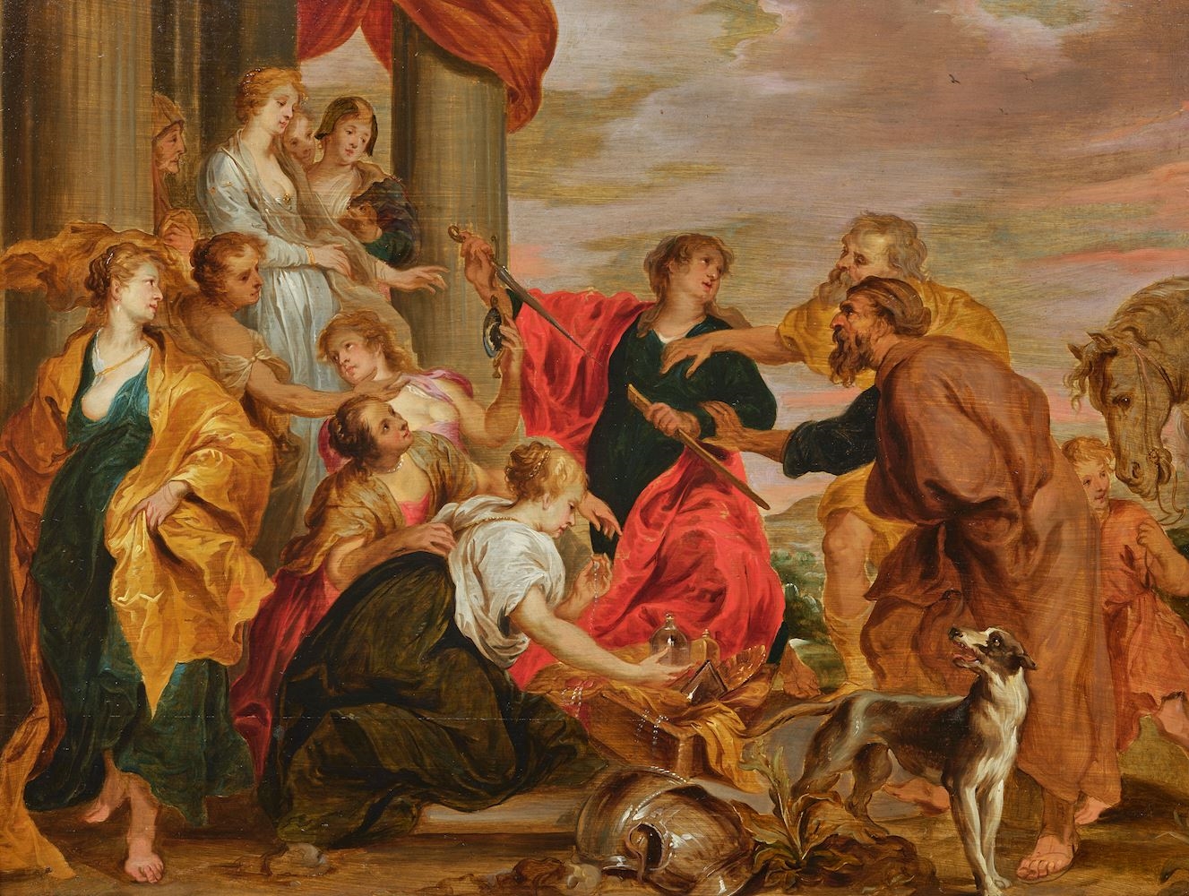 Victor Wolfvoet Jr. | Achilles and the daughters of Lycomedes | MutualArt