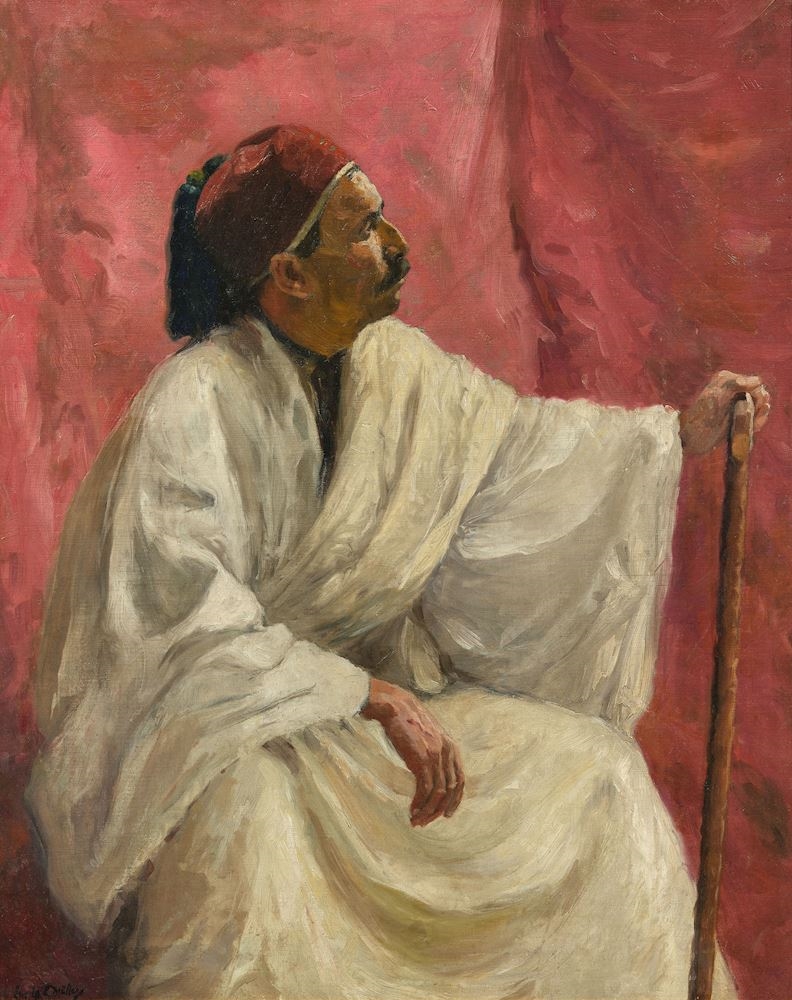 Leopold Carl Müller | Portrait of a North African | MutualArt