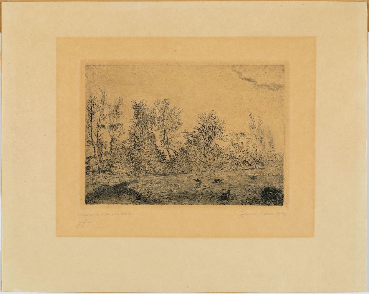 James Ensor | Coup de vent à la lisière (1888) | MutualArt