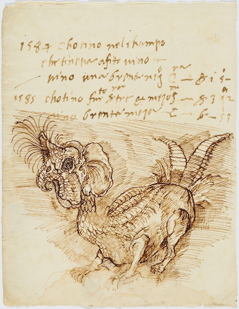 Italian School, 16th Century | Manuscript with five-line text and ...