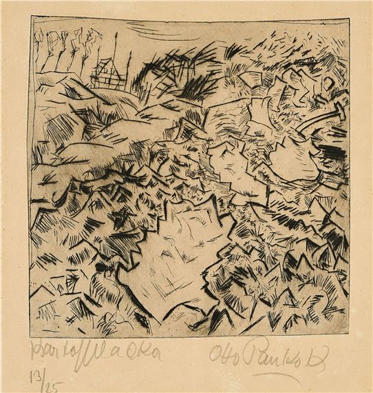 Otto Pankok | Kartoffelacker (From: 10 Landschaften (1919 - 1924 ...