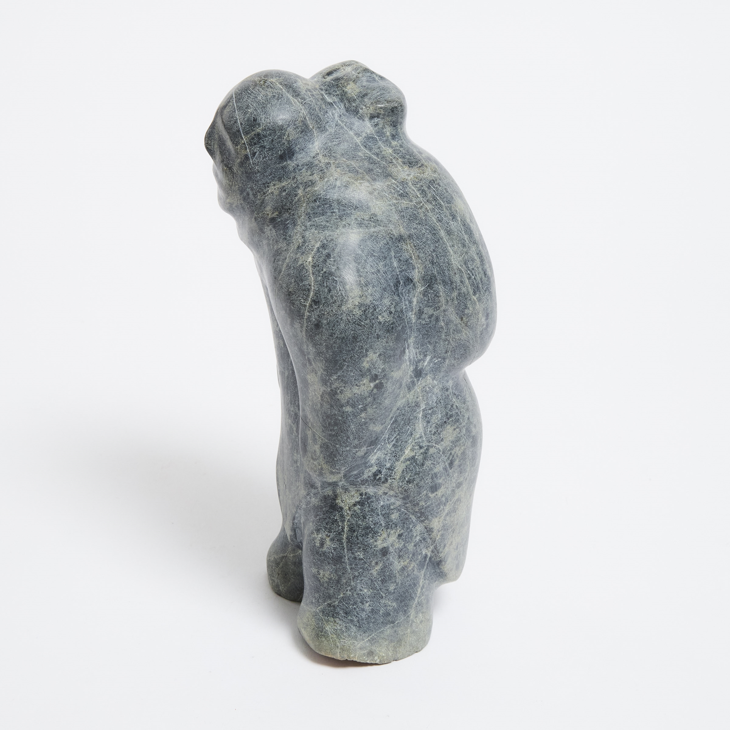 Barnabus Arnasungaaq | MOTHER WITH CHILD IN AMAUTI | MutualArt