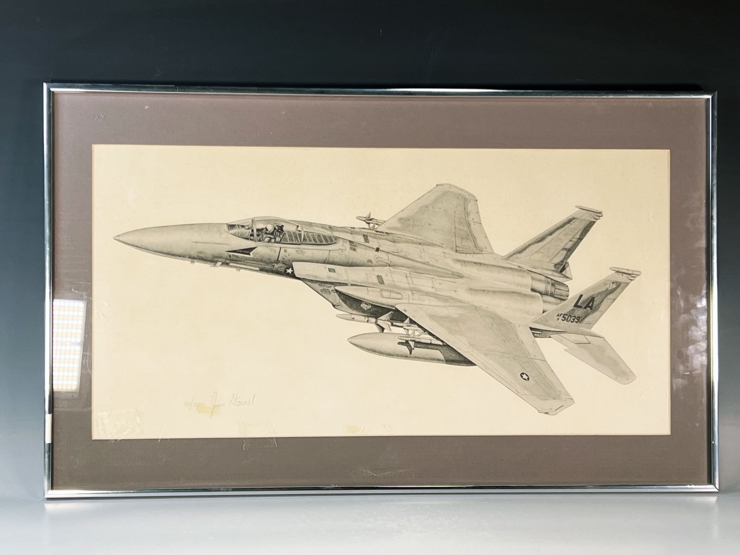 Jimmy Stovall | JIM STOVALL SIGNED F15 FIGHTER JET NUMBERED | MutualArt