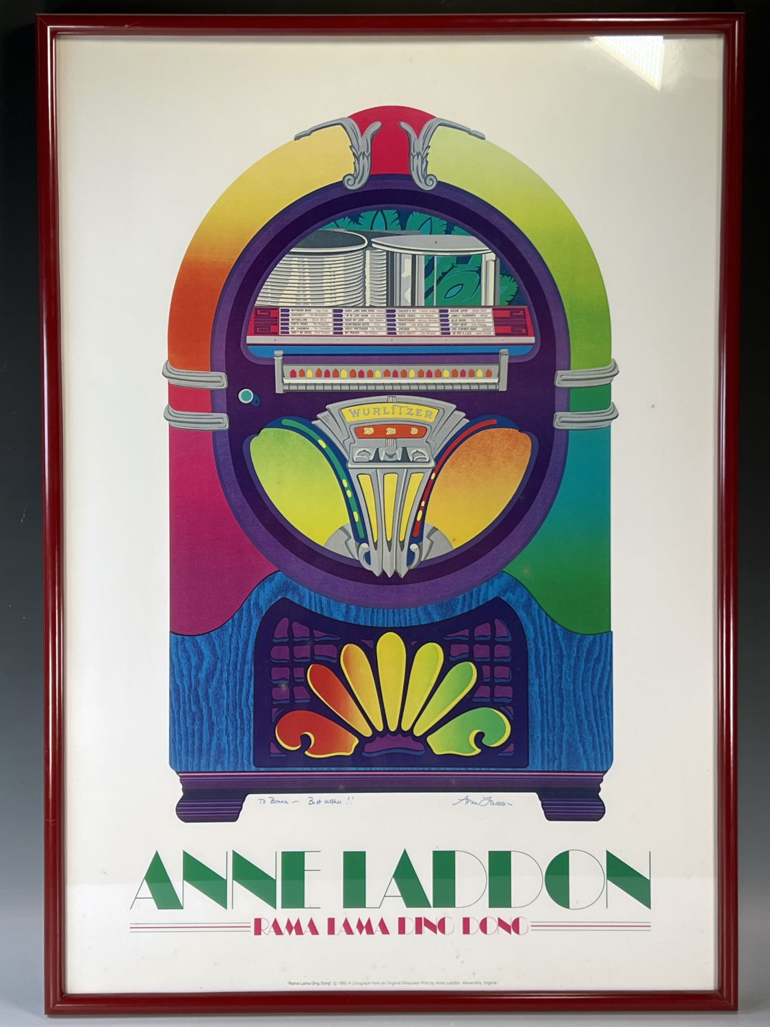 Anne Laddon | ANNE LADDON RAMA LAMA DING DONG WURLITZER PRINT | MutualArt