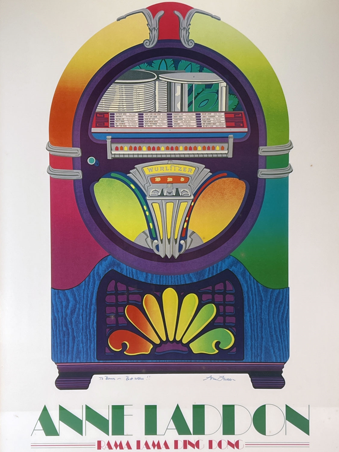 Anne Laddon | ANNE LADDON RAMA LAMA DING DONG WURLITZER PRINT | MutualArt
