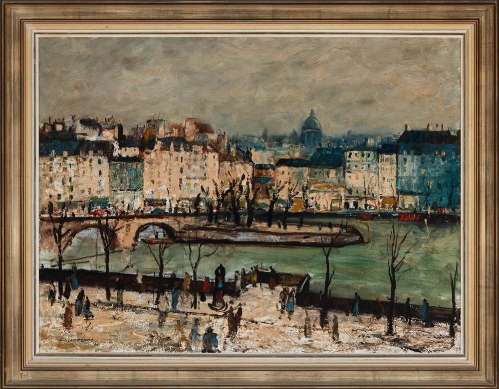 George Feather Lawrence | View From Quai du Louvre (1901 - 1981 ...