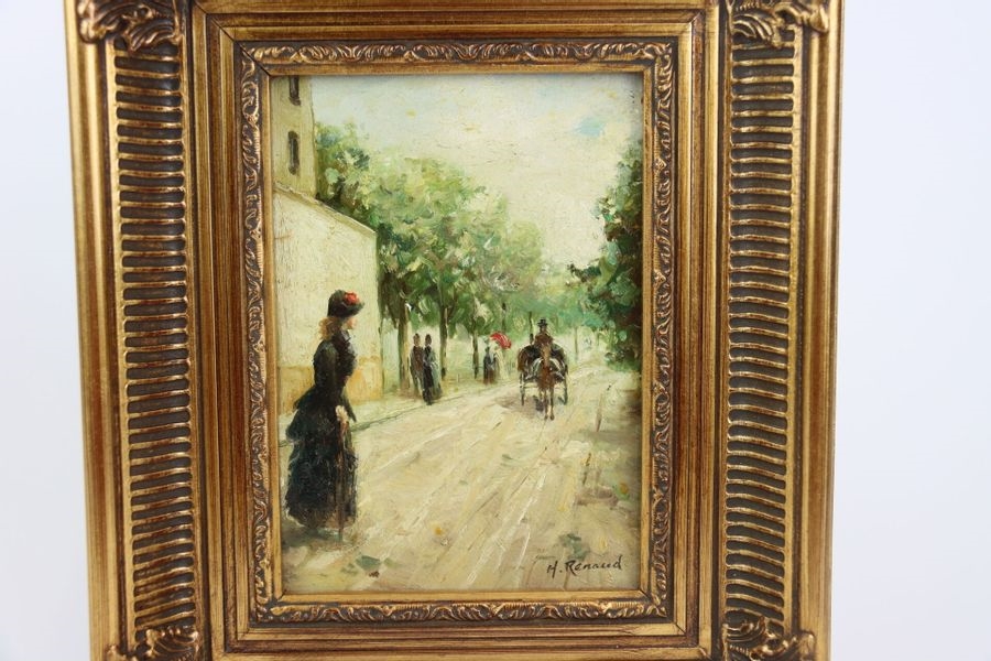 H. Renaud | Scène de rue animée | MutualArt