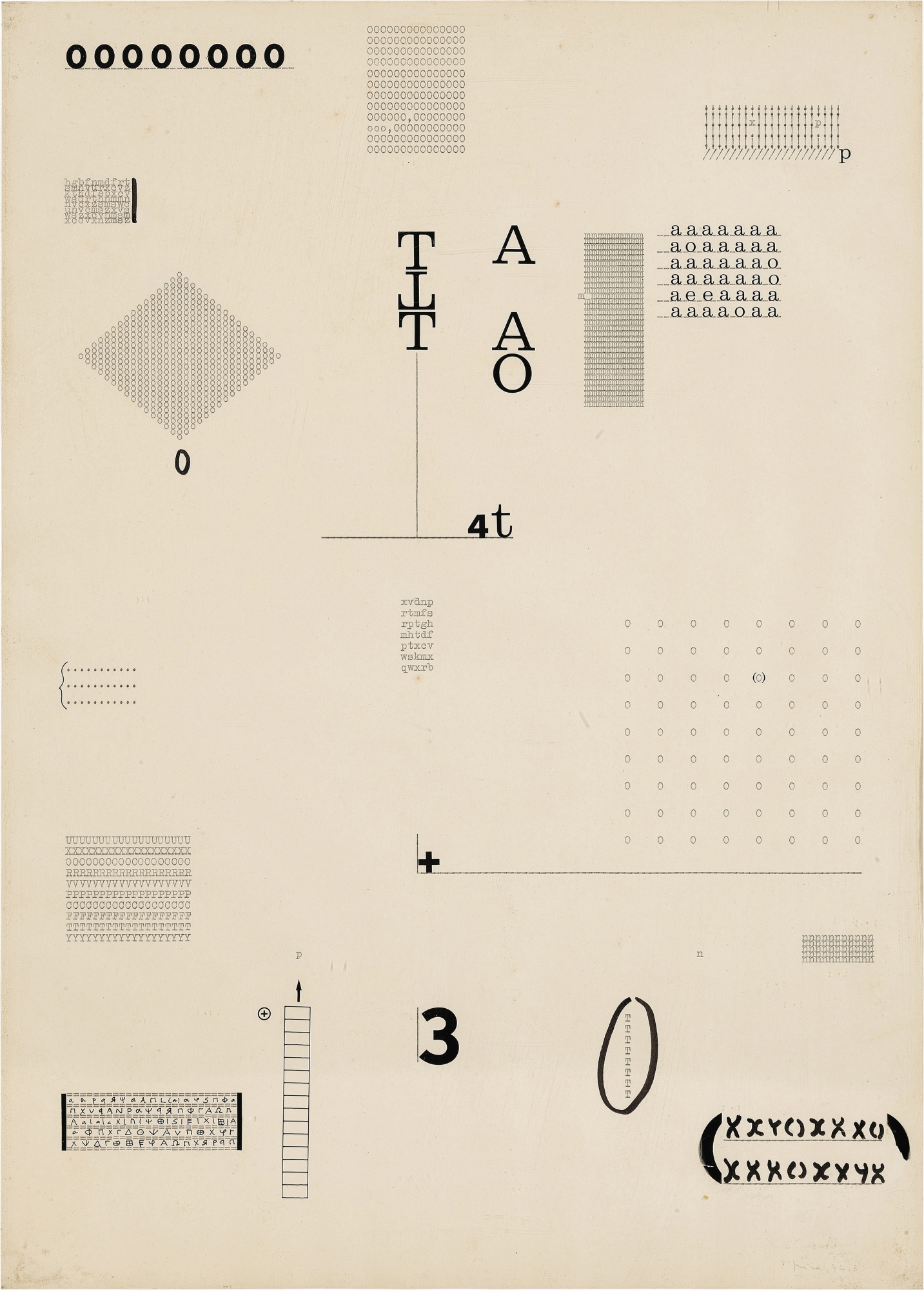 Mira Schendel | Untitled, from the series Datiloscritos (1974) | MutualArt