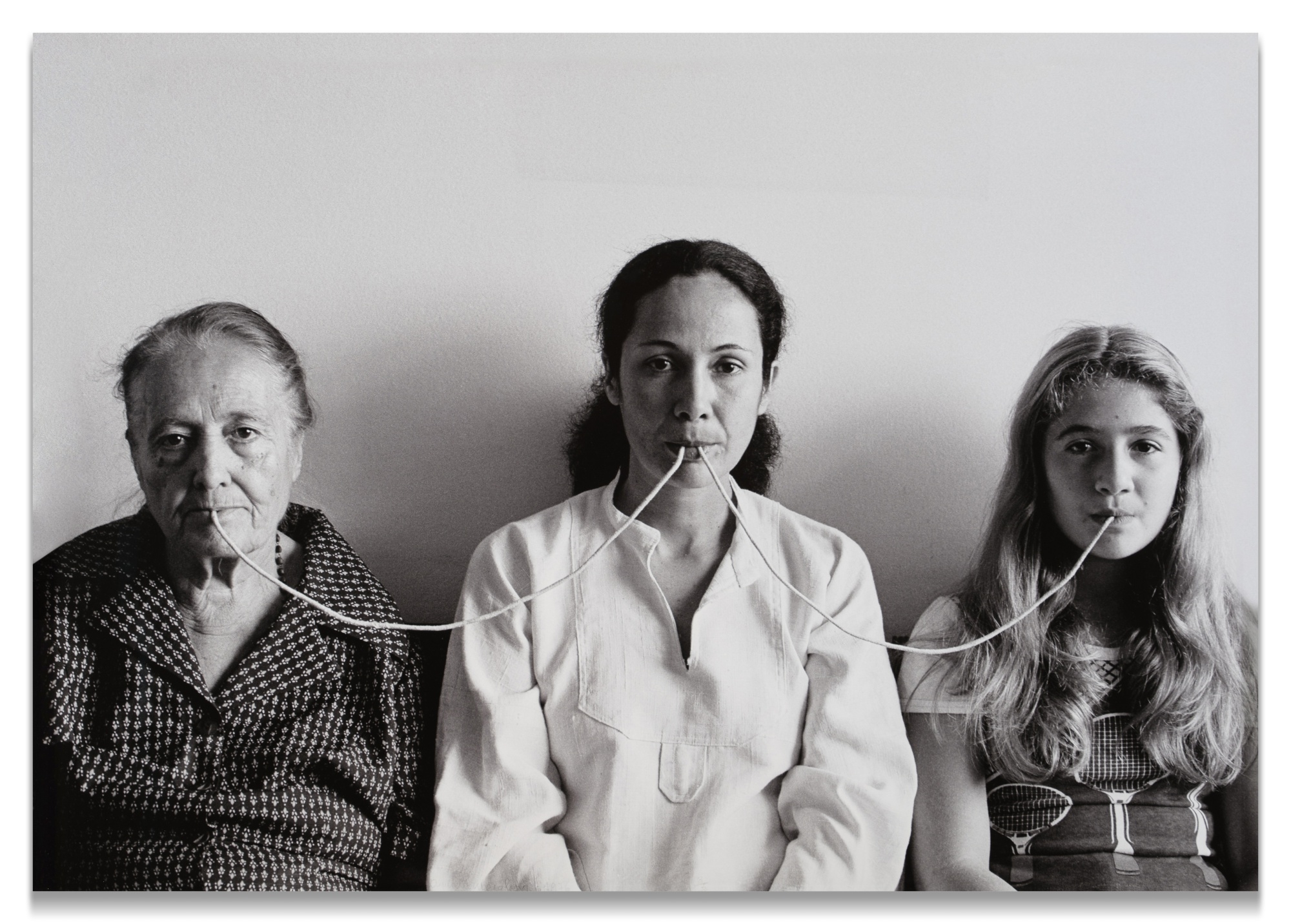 Anna Maria Maiolino | Por um fio (By a Thread), from Fotopoema (1976 ...