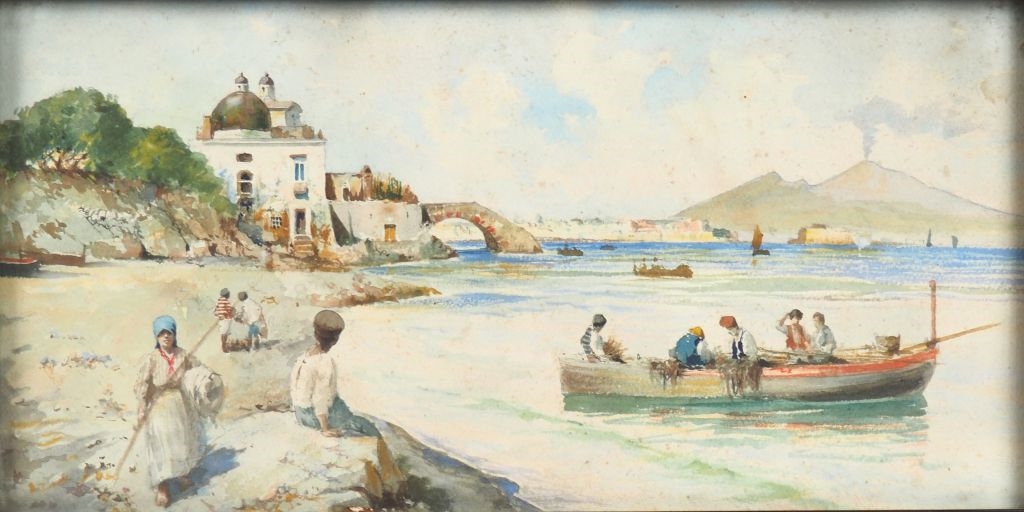 Michele Capuano | Rivages animés près de Naples | MutualArt