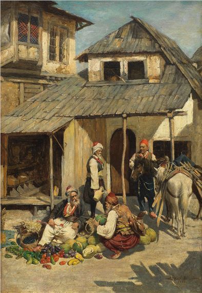 Daniel Israel | The fruit seller (1886) | MutualArt