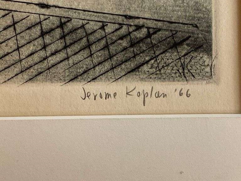 Jerome Koplan | 1966 Jerome Koplan Merchants Exchange Engraving on ...