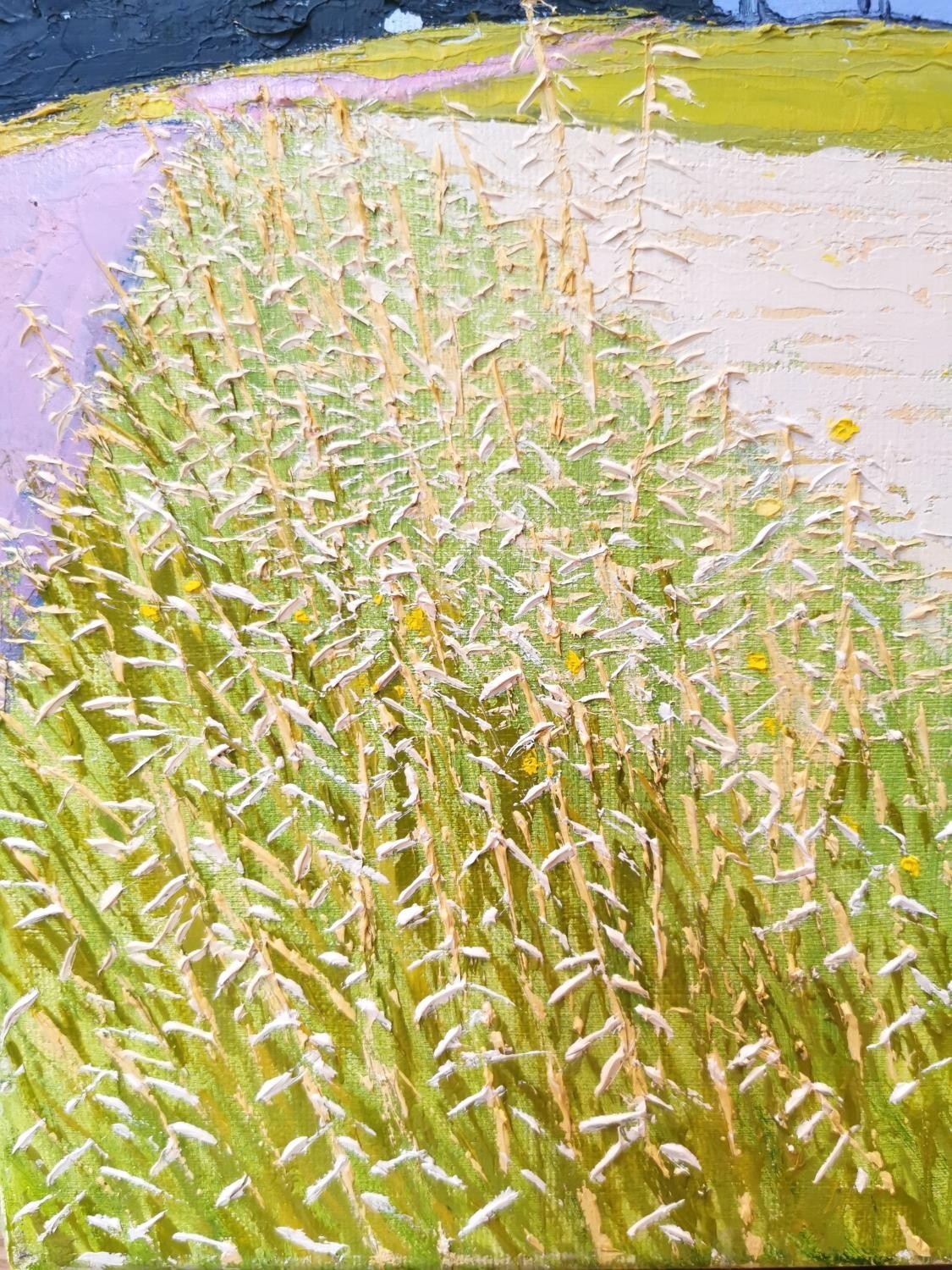 Luce Geas | provincial landscape with corn fields | MutualArt