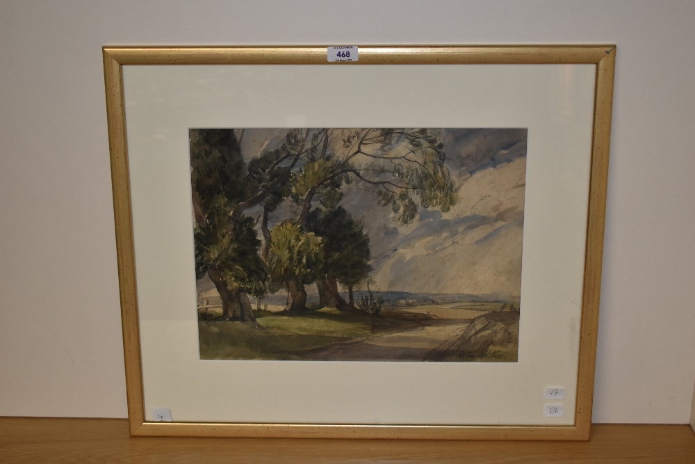 Robin Wallace | A landscape with trees and fields | MutualArt