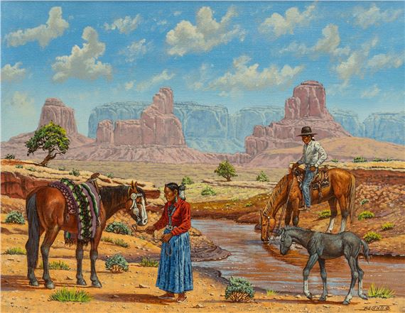 Robert Becenti | A Winter's Journey (1979) | MutualArt