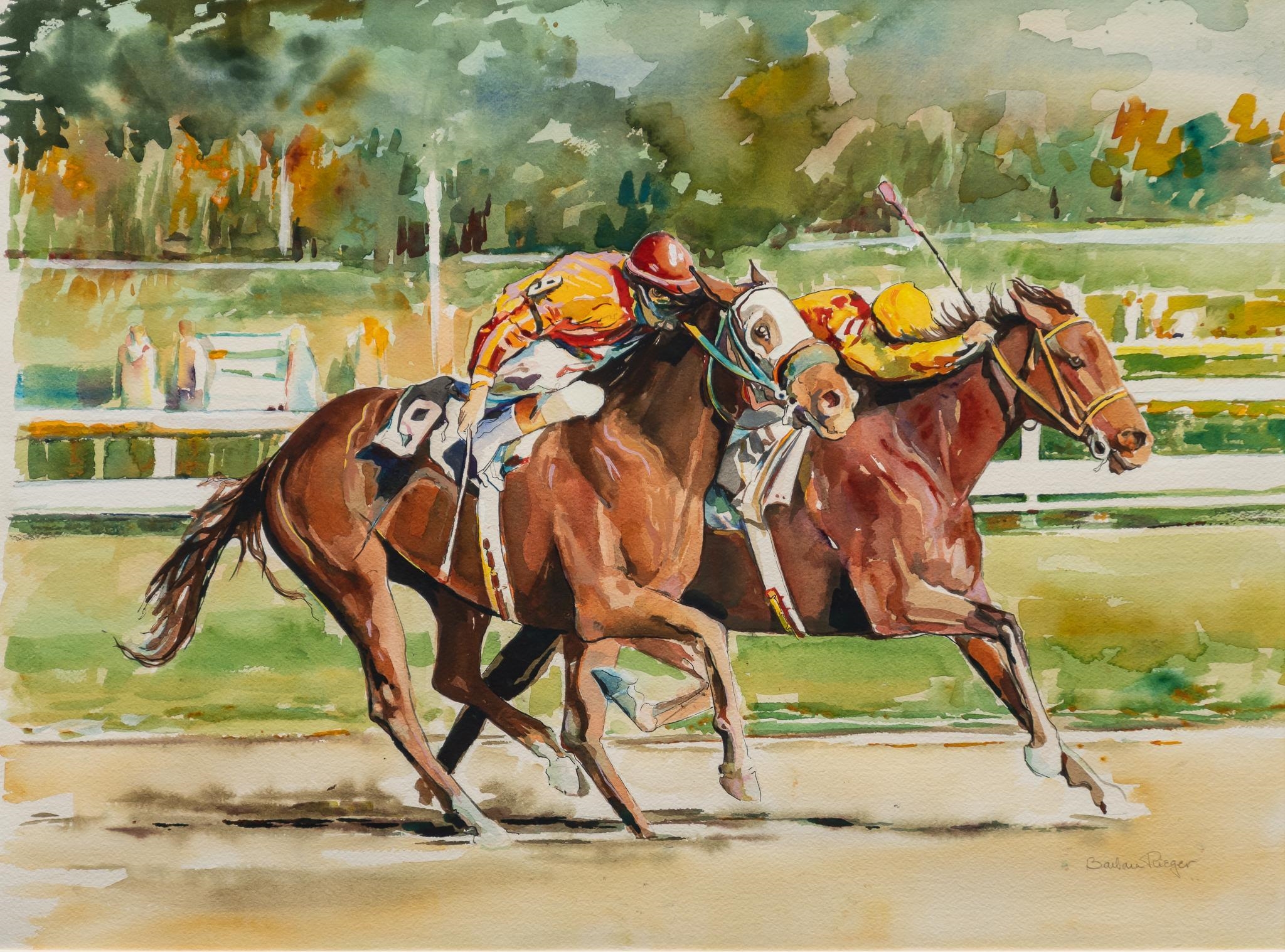 Barbara Rieger | Horse Race | MutualArt
