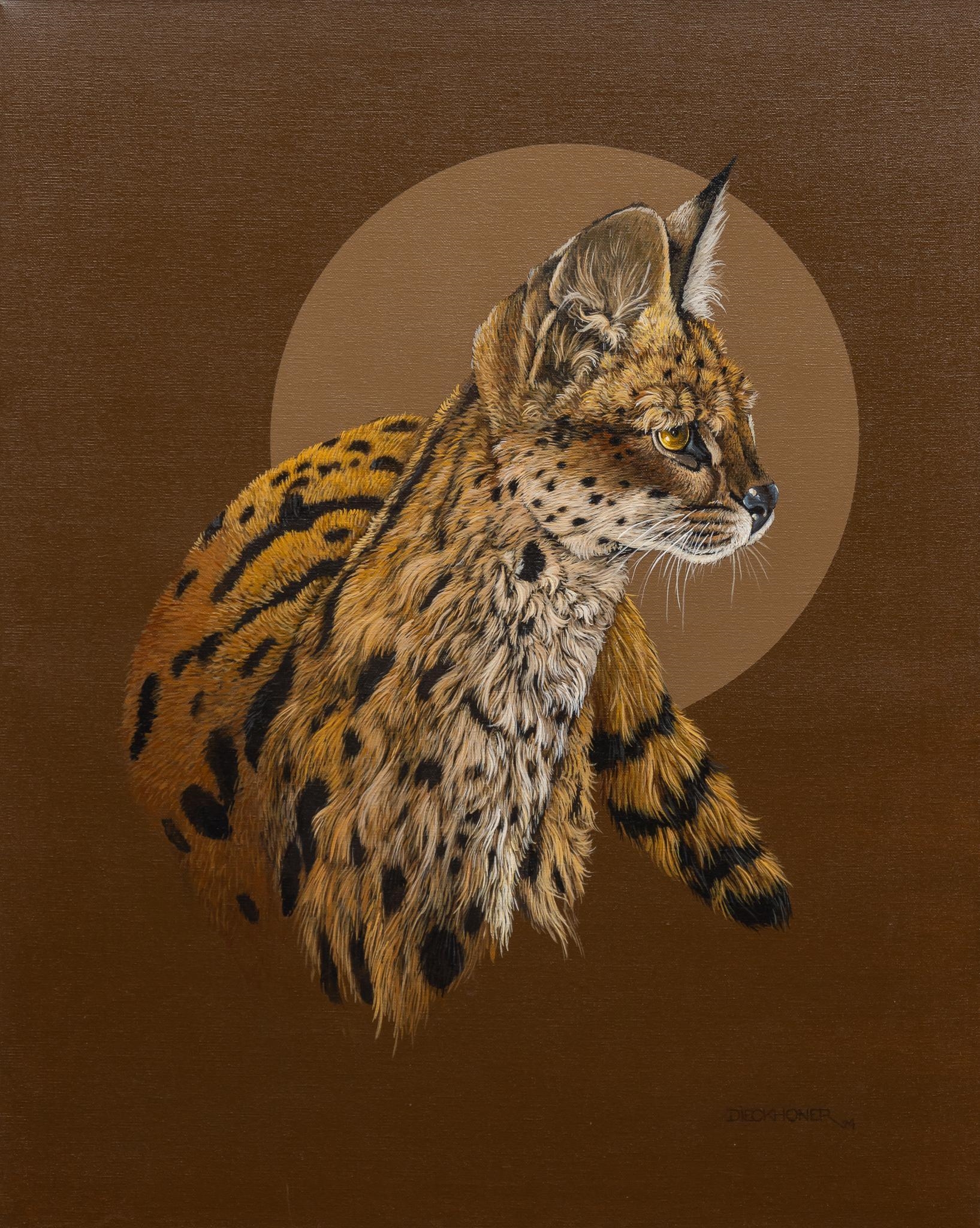 Gene Dieckhoner | African Serval (1974) | MutualArt