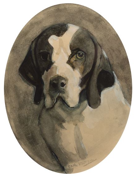 Samuel Fulton | Portrait of a hound | MutualArt