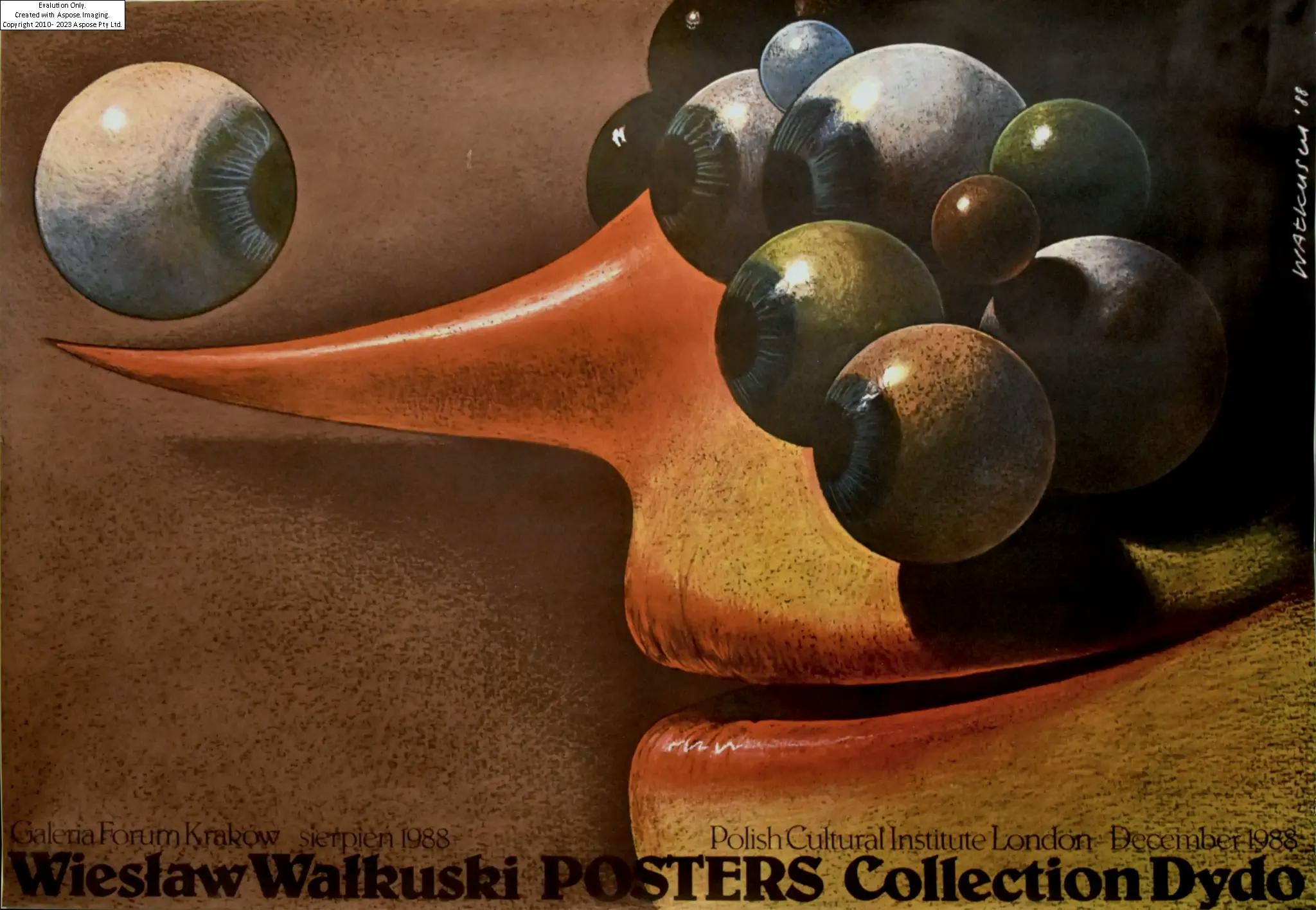 Wieslaw Walkuski | Plakat wystawowy Wiesław Wałkuski Posters (1988 ...