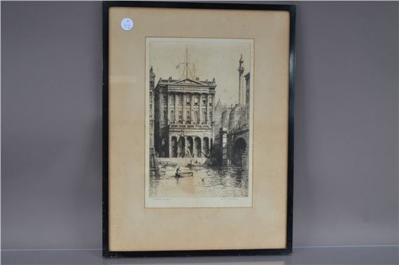 Edward Francis Wells | At London Bridge | MutualArt