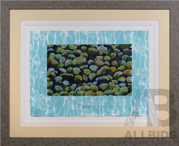 Lin Onus | Reflection on Pebbles | MutualArt