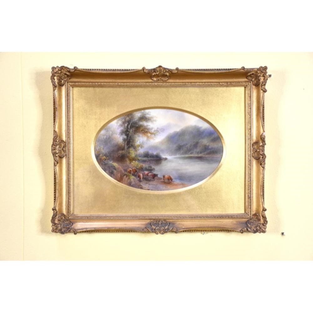 John Stinton | A 19th century Royal Worcester porcelain panel depicting ...