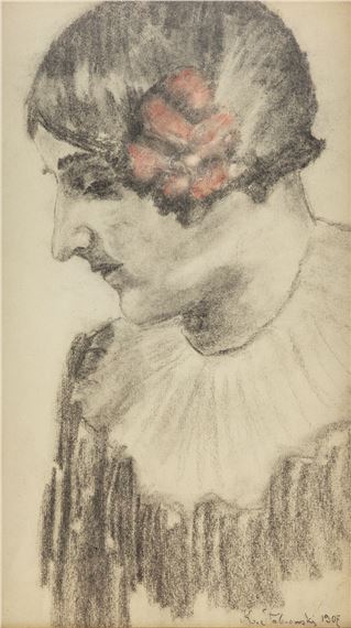 Kazimierz Stabrowski | Portret żony, 1907 r (1907) | MutualArt
