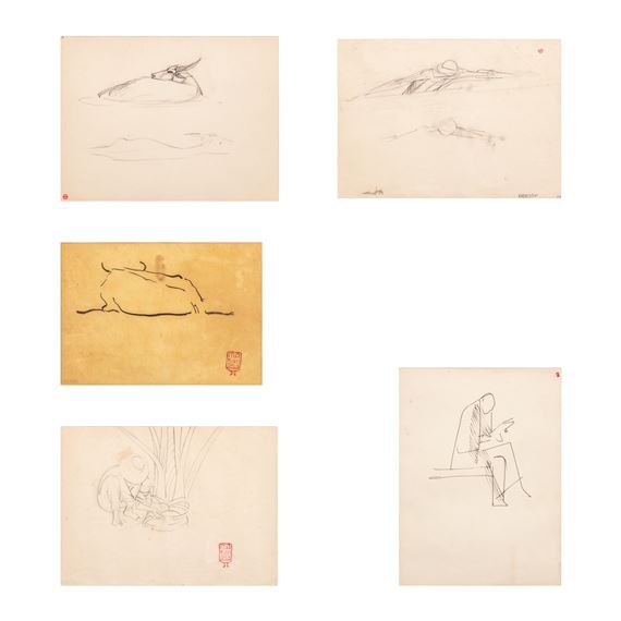 Vicente Manansala | Ang Magbabayo (Pounding Rice) (1979) | MutualArt