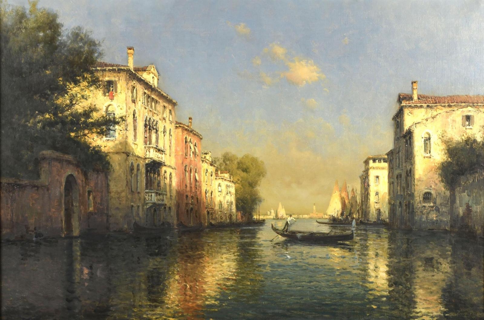 Joseph Antoine Bouvard | VENETIAN CANAL SCENE | MutualArt