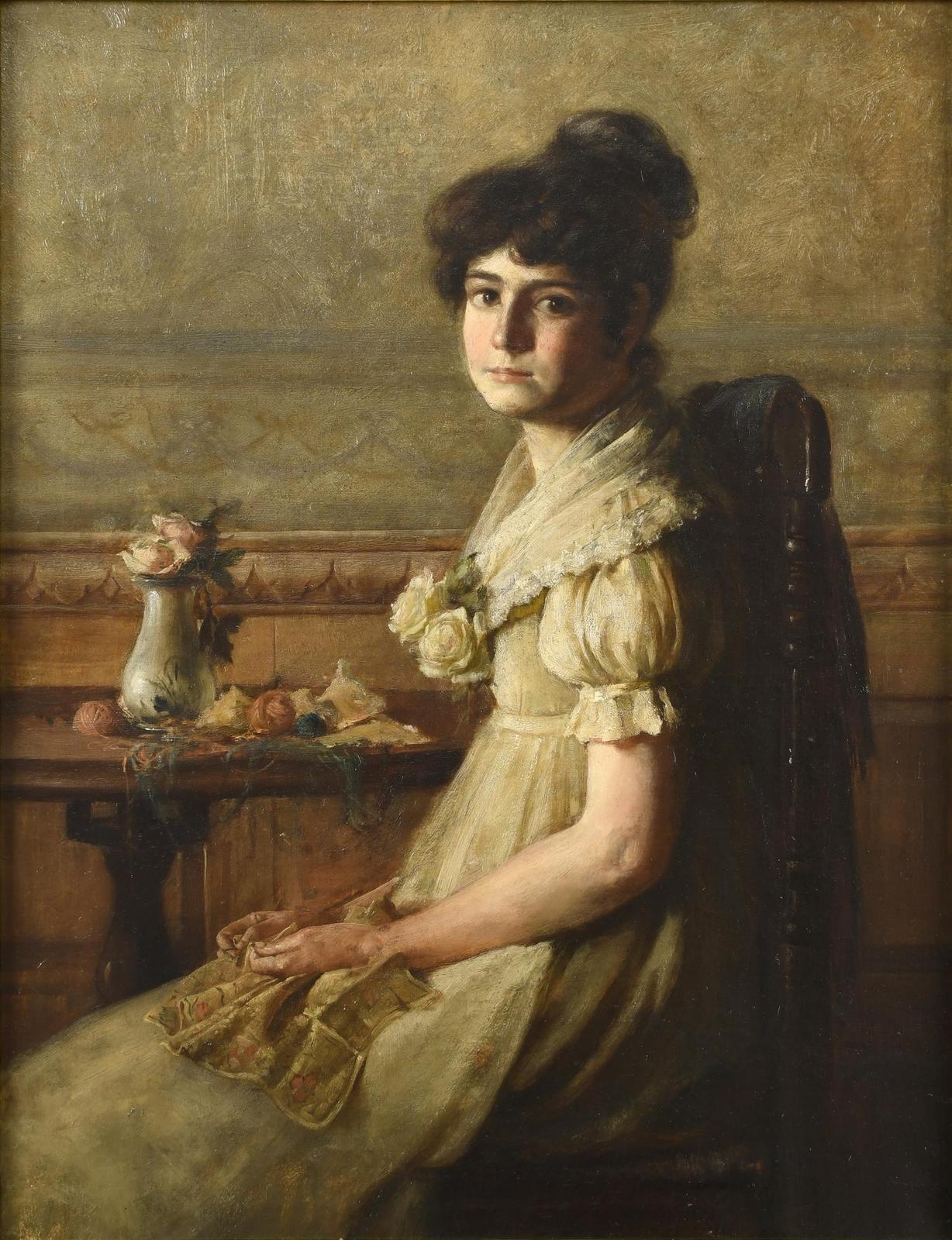 Charles Courtney Curran | PORTRAIT OF OLIVIA PROCTOR | MutualArt