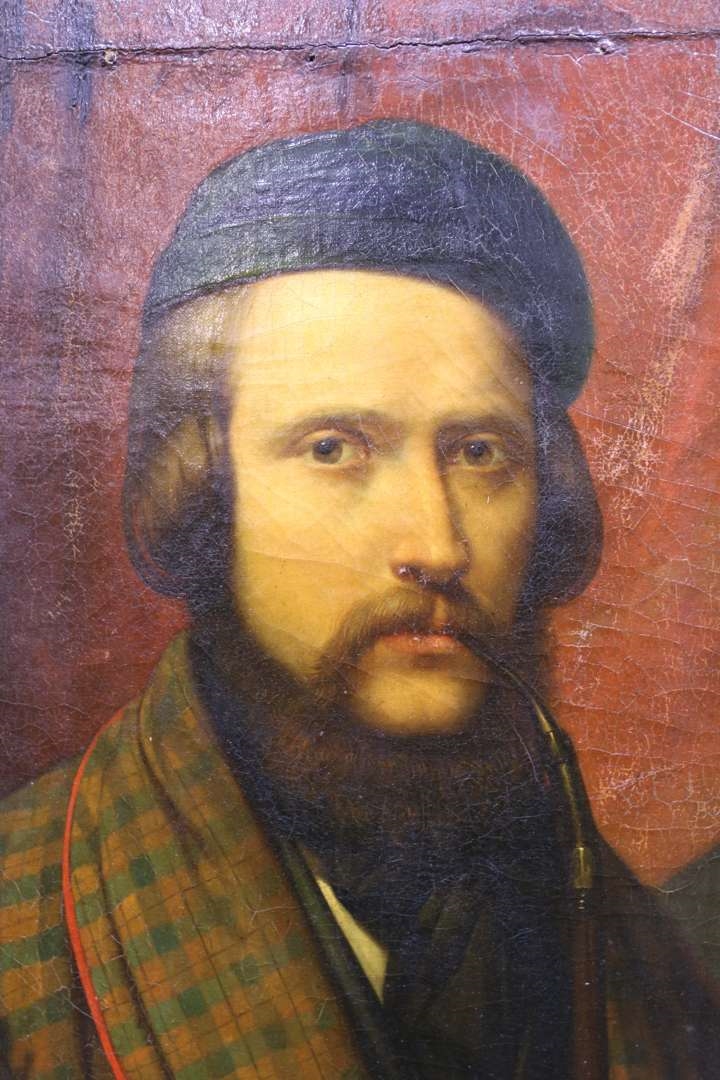 Joseph Leiendecker | Portret van een pijprokende man | MutualArt