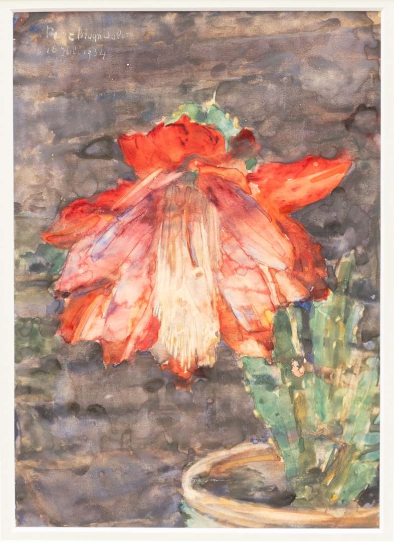 Rudolf de Bruyn Ouboter | Bloeiende lidcactus | MutualArt