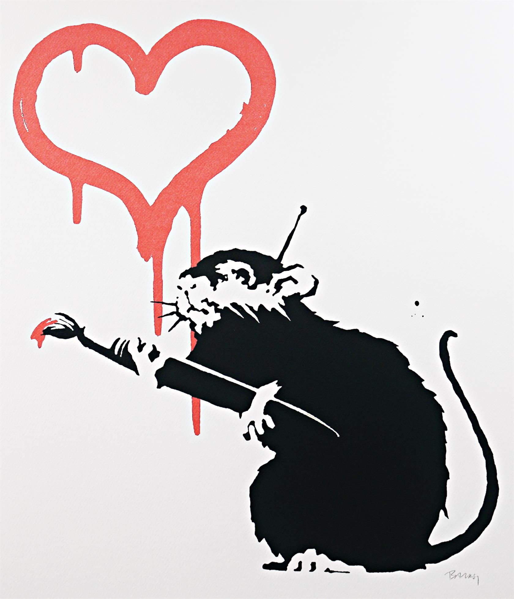 Banksy | Love Rat | MutualArt