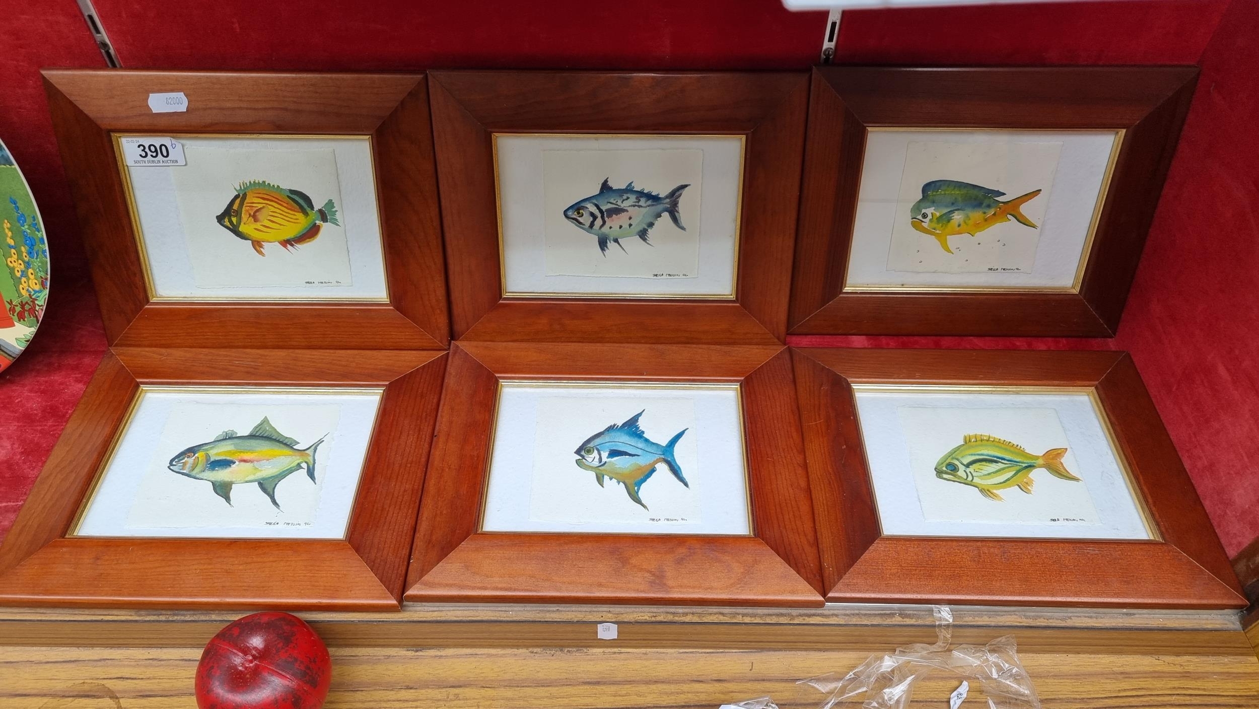 Sheila Melvin | Colourful tropical fish designs (1994) | MutualArt