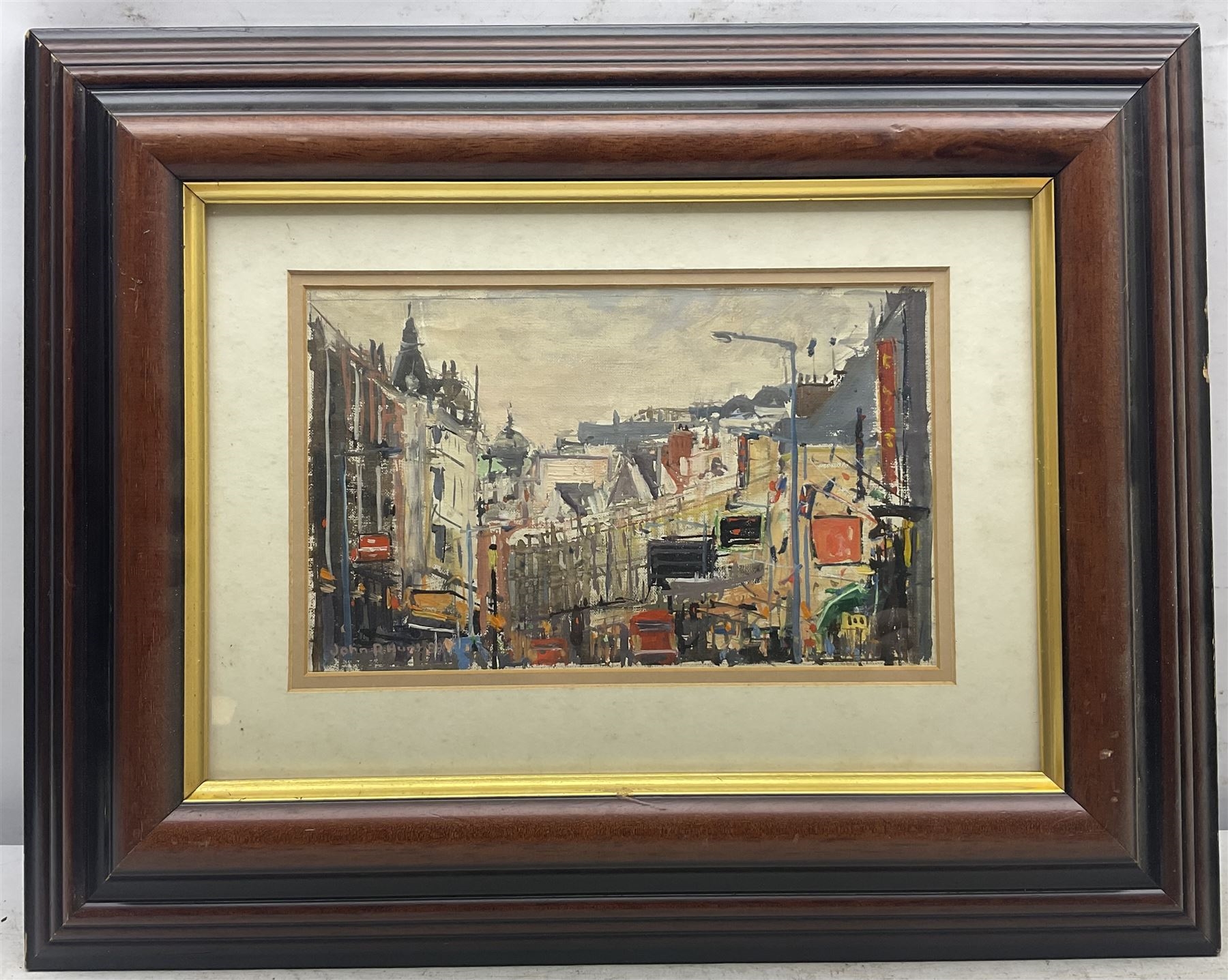 John R. Hunt | Impressionist City Street Scene (1988) | MutualArt
