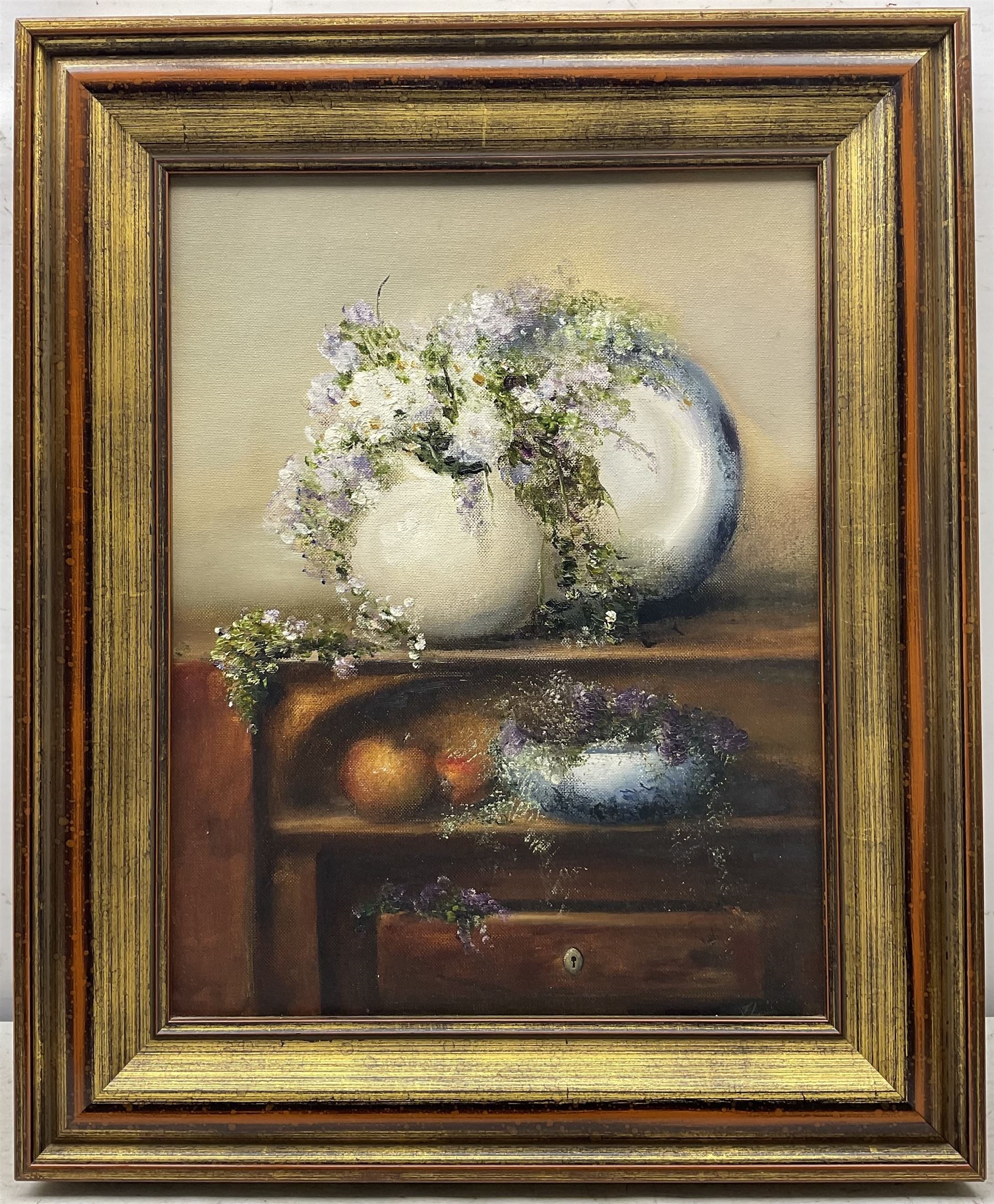 Judith Levin | Still Life of a Bouquet Cascade | MutualArt
