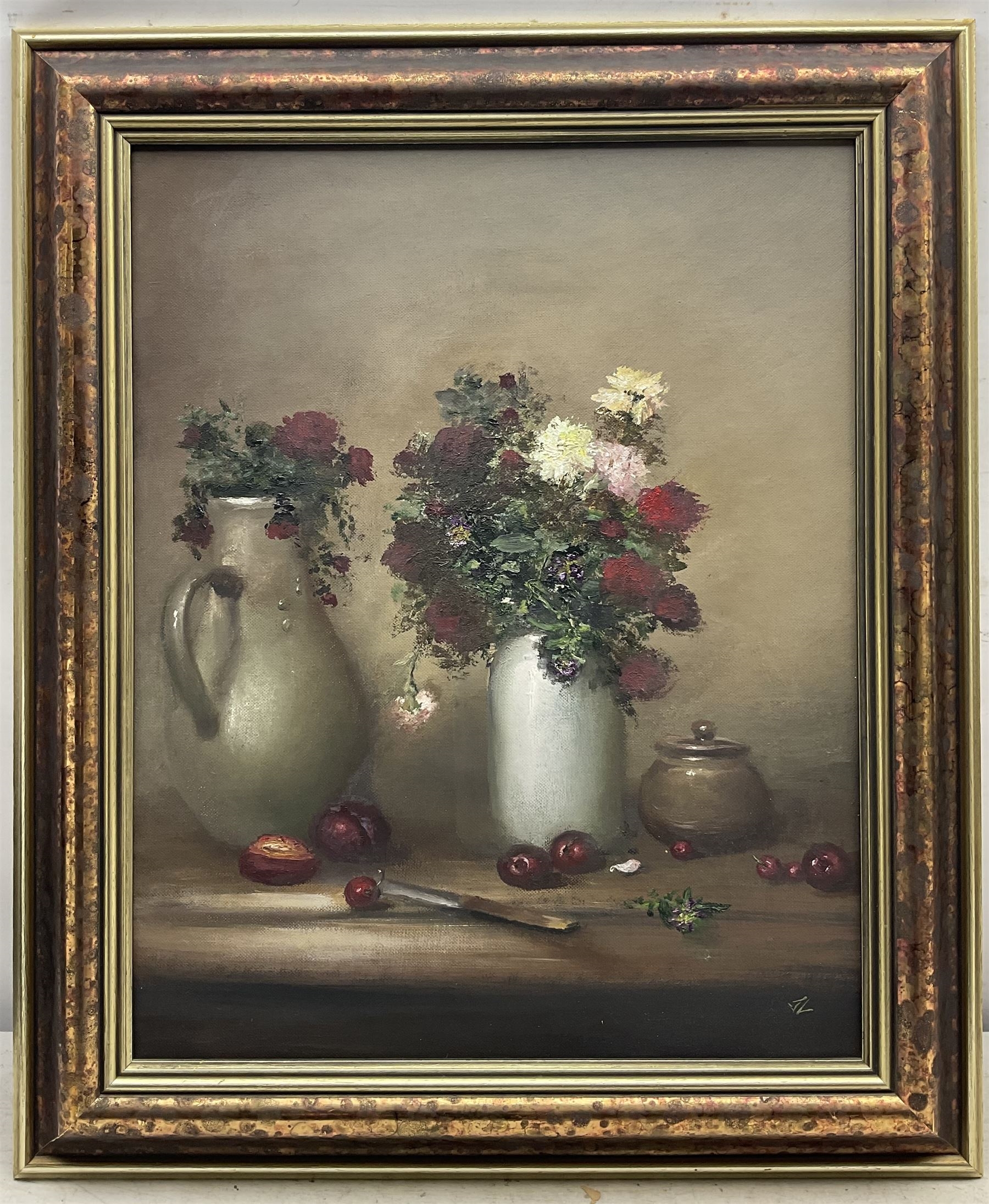 Judith Levin | Plums and Wilting Flowers | MutualArt